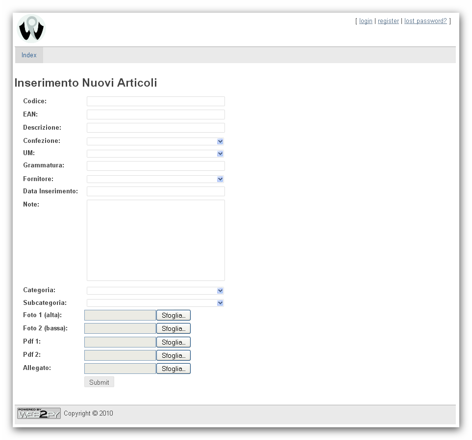 Web2py: creazione automatica di un form con SQLFORM - Epysoft